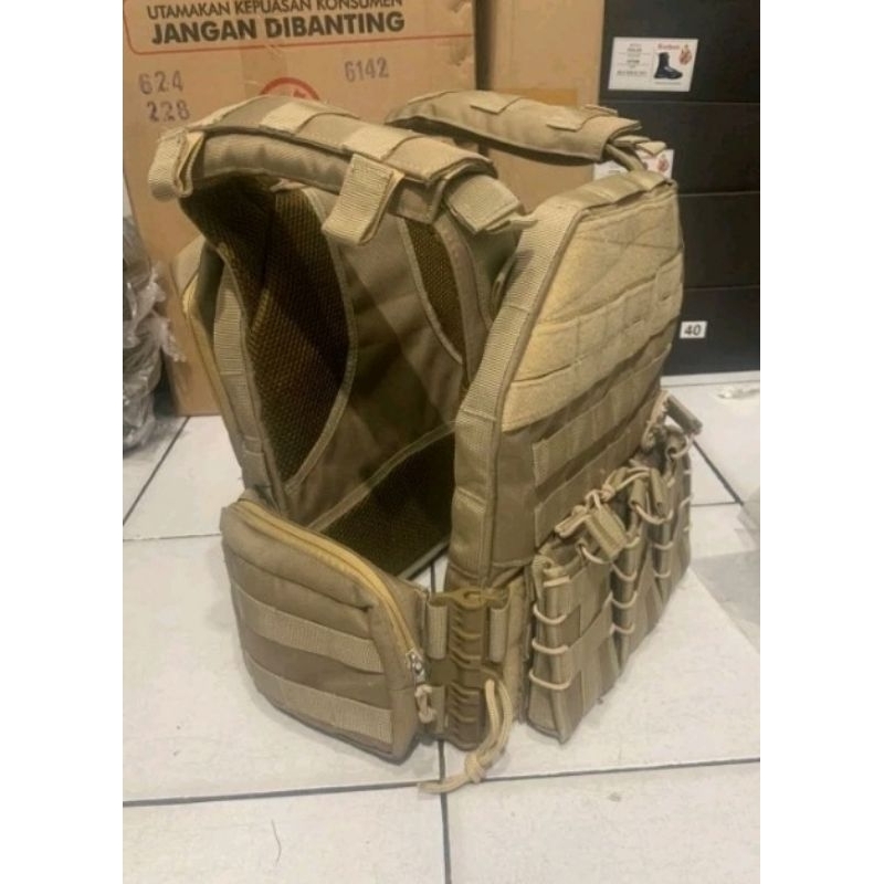 Jual D27 Body Vest / Rompi Tactical Cream Model Mamba Durhaim Quick ...