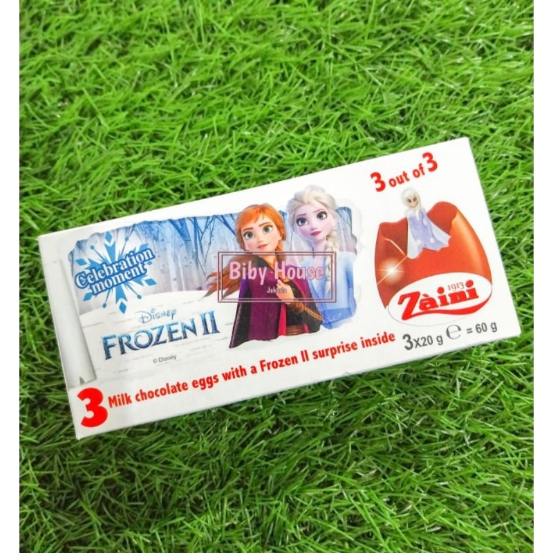 Jual ZAINI SURPRISE EGG TOY CHOCOLATE isi 3 pc COKLAT HADIAH 60 gr ...