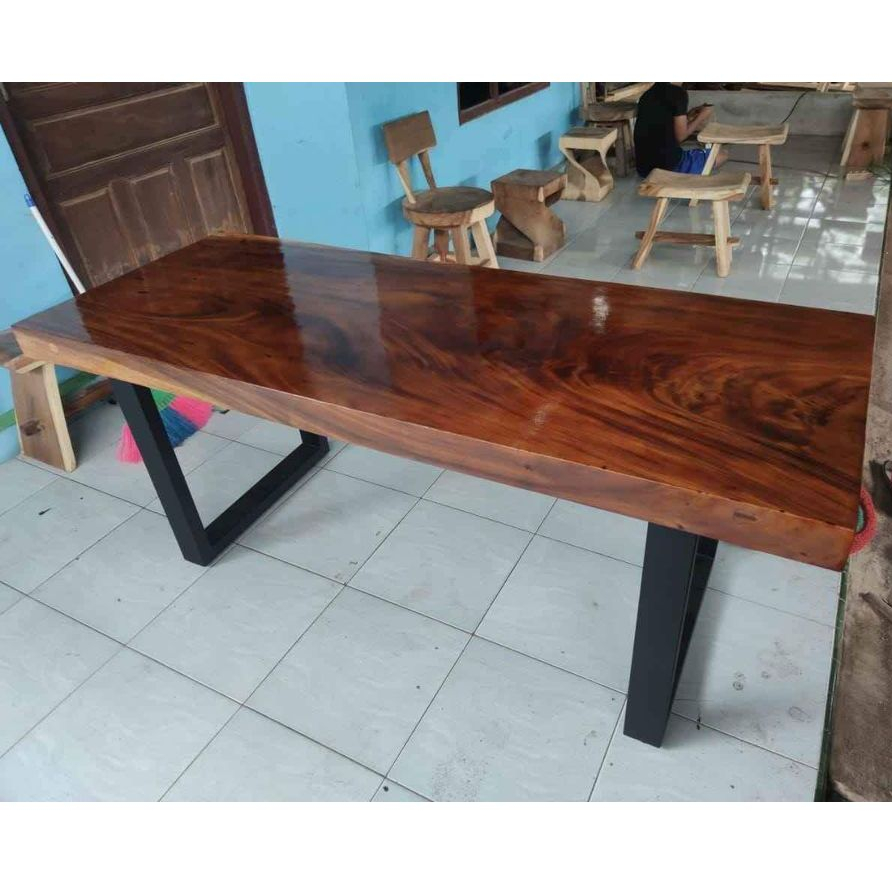 Jual Meja Makan Minimalis Kayu Utuh Solid / Meja Serbaguna Minimalis ...