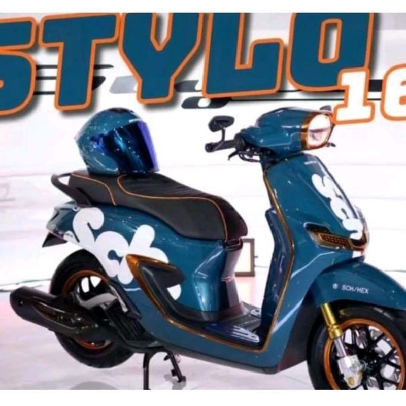 Jual Sarung Cover Kulit Jok Stylo 160 MBtech Caferacer Modifikasi ...