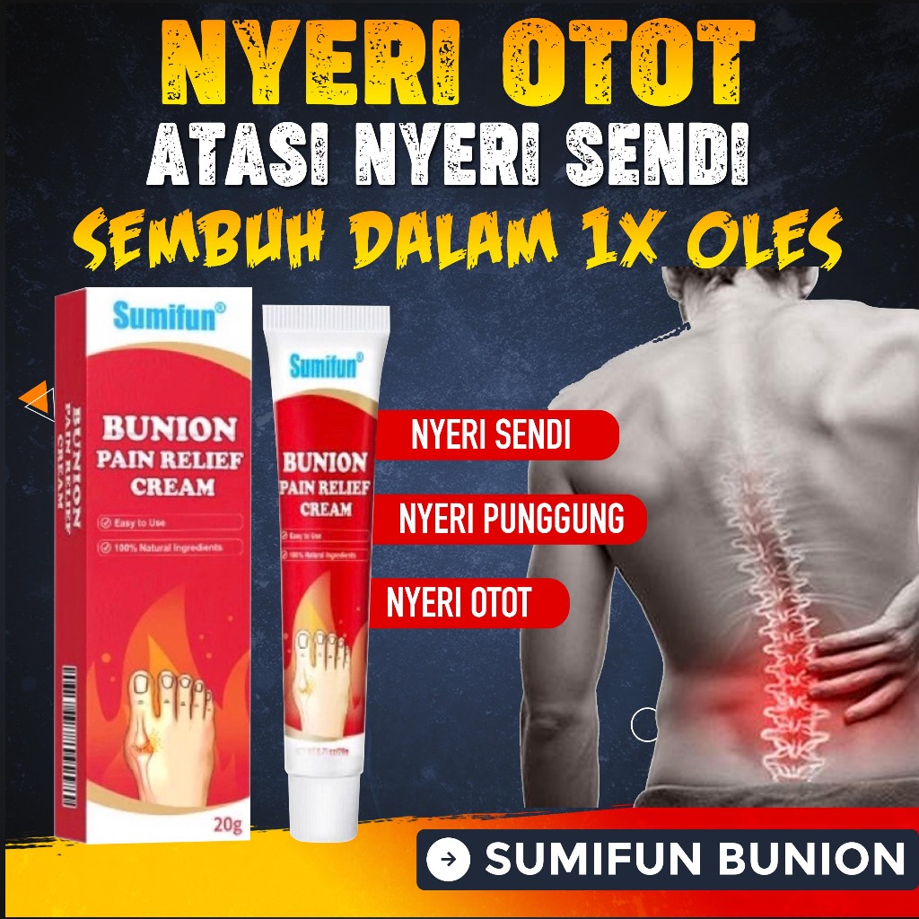 Jual Salep Rematik Bunion Pain Relief Cream Splint Jari Kaki Hallux ...