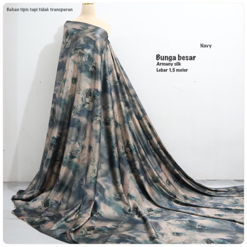 Jual Kain arnami silk brown | kain silk | armany silk | motif batik ...