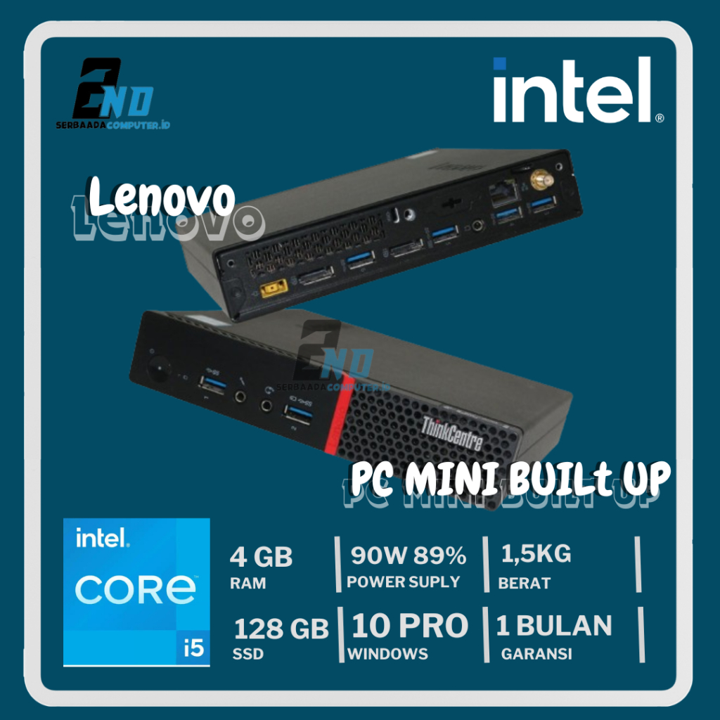 Jual PC MINI LENOVO THINKCENTRE M700 CORE I5 GEN6 RAM 8GB SSD 128GB ...