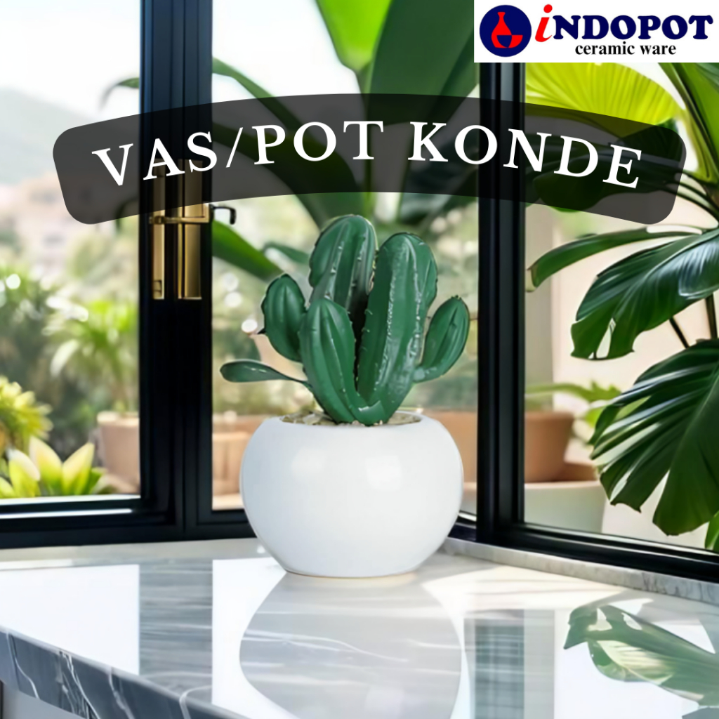 Jual Vas Pot Keramik Model Konde bisa untuk dekorasi rumah berbagai ...