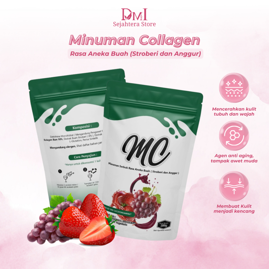 Jual MINUMAN KOLAGEN RASA MIX FRUIT 200 GRAM | Shopee Indonesia