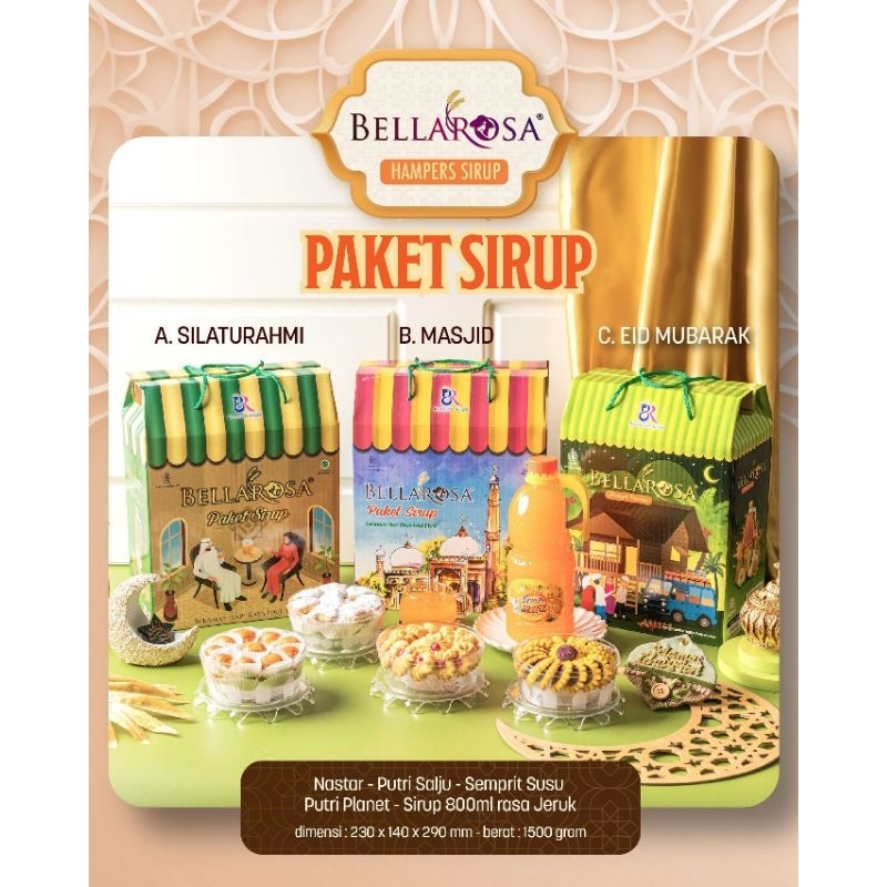 Jual bellarosa sirup / bellarosa sirup paket hampers kue kering lebaran ...