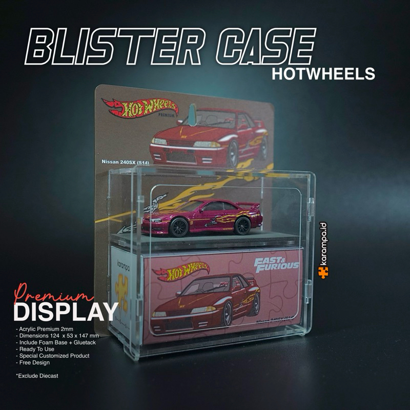 Jual Custom Pack Display Blister Hotwheels Acrylic Premium | Shopee ...