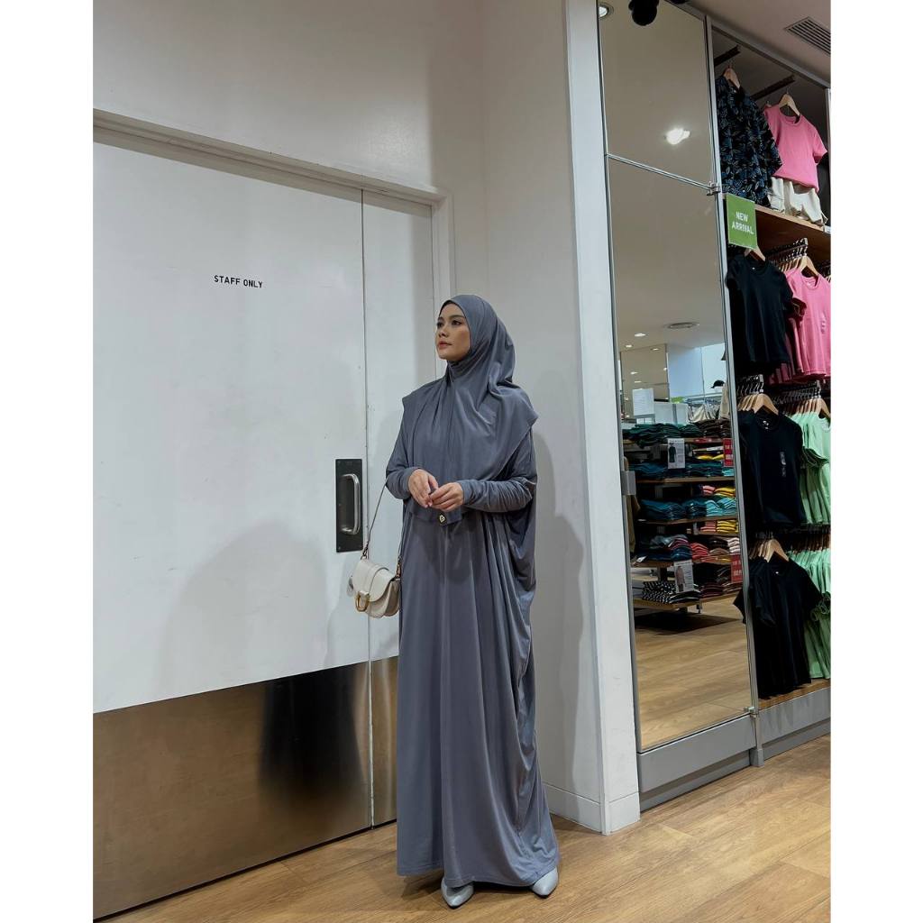 Jual Evolvere - Hasya Daily Abaya Muslim Premium Rayon Spandex | Shopee ...