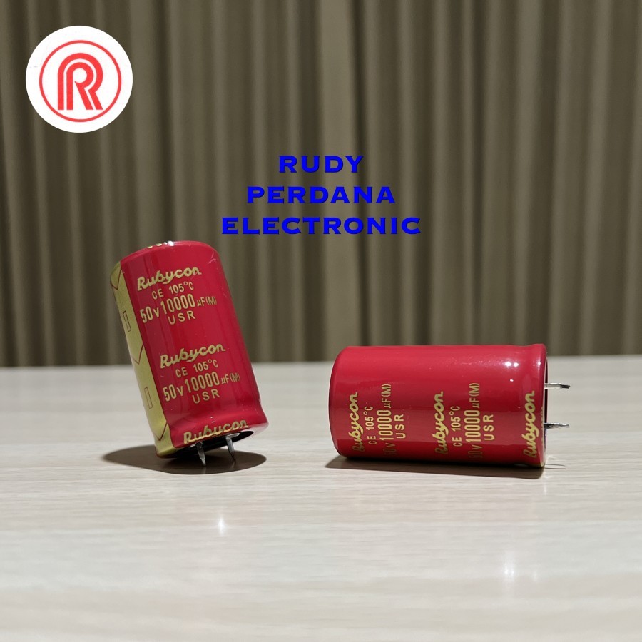 Jual KAPASITOR ELCO ELKO 10000UF 50V 10000 UF 50 VOLT RUBYCON RED USR | Shopee Indonesia
