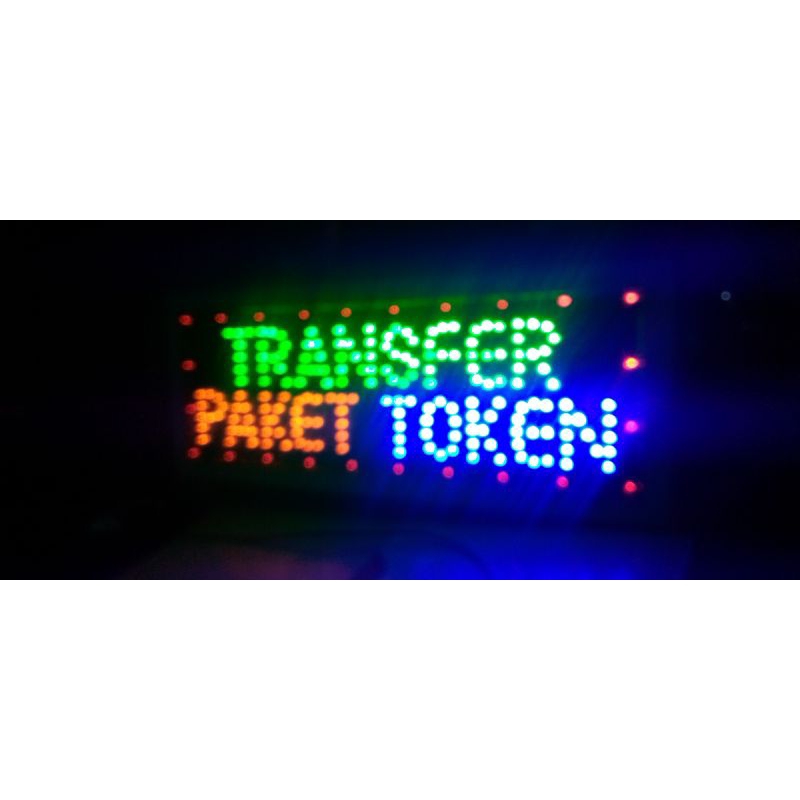 Jual Lampu tulisan TRANSFER PAKET TOKEN | Shopee Indonesia
