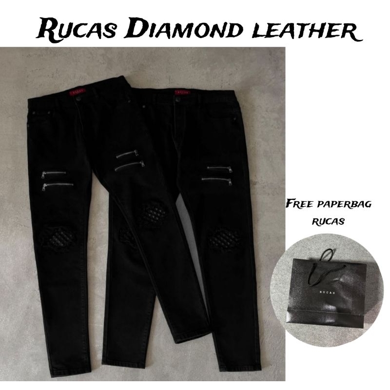 Jual [100% ORIGINAL] Rucas leather Jeans S12 S13 S9 diamond leather ...