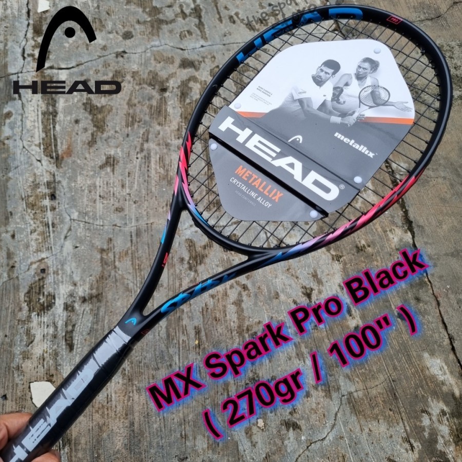 Jual Raket Tenis Head Mx Spark Pro BLACK ( 270 gr / 100" ) | Shopee ...