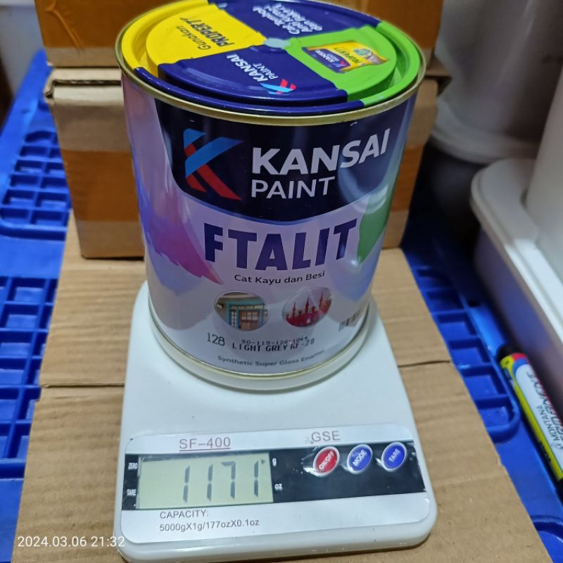 Jual 1KG KANSAI PAINT FTALIT 128 Light Grey KF-28 Cat Kayu dan Besi 100% Asli Original | Shopee ...