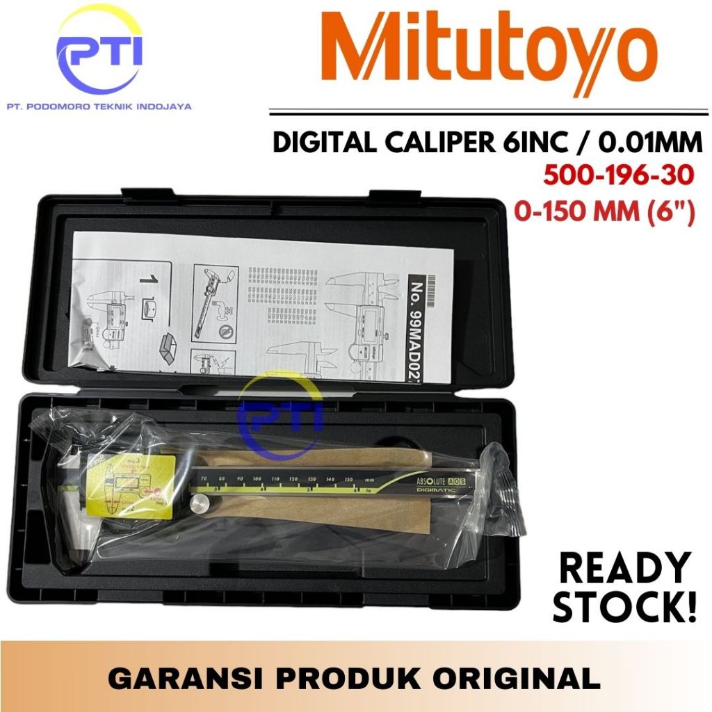 Jual Vernier Digital Caliper 0-150mm Merk Mitutoyo asli Sigmat Digital 6'' Mitutoyo (Garansi ...