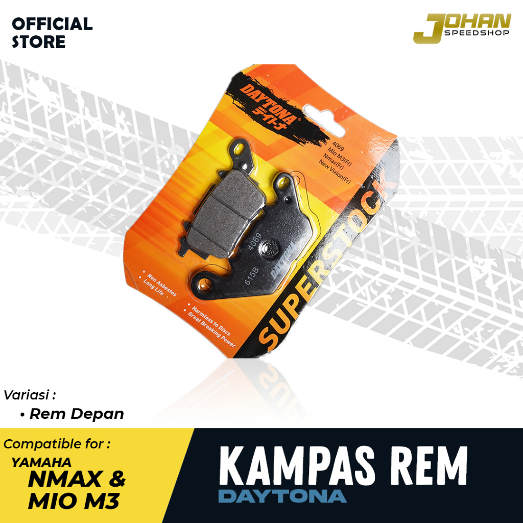 Jual Kampas Rem Depan Daytona Racing Nmax Mio M3 Aerox Johan Garage ...