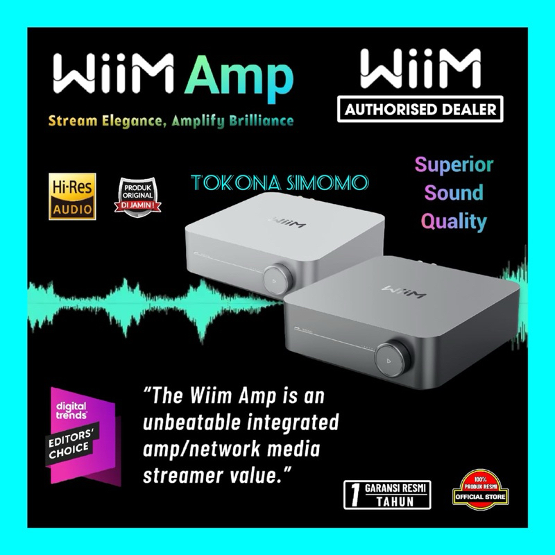 Jual Wiim Amp Hi-Res Multiroom Streaming Amplifier with Airplay 2 | Shopee Indonesia