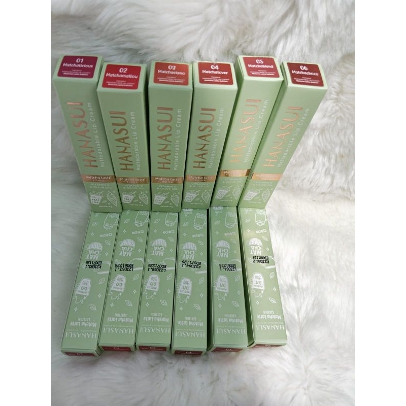 Jual HANASUI - Mattedorable Lip Cream Matcha Latte Edition | Shopee ...