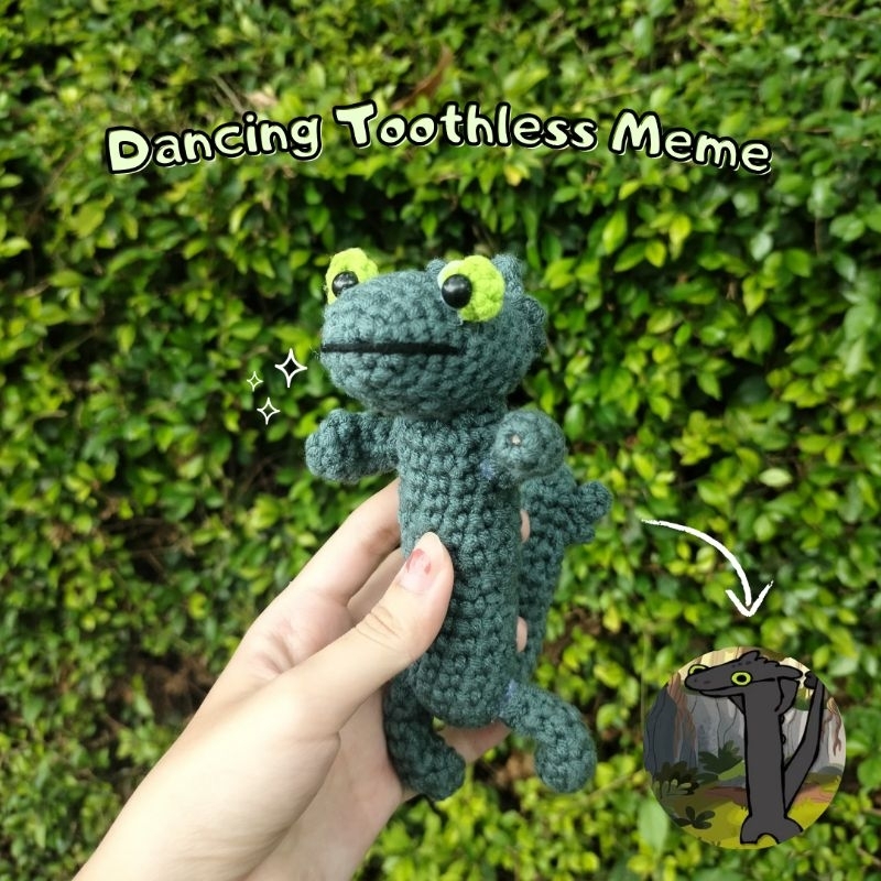 Jual dancing toothless meme // toothless keychain // toothless dragon ...
