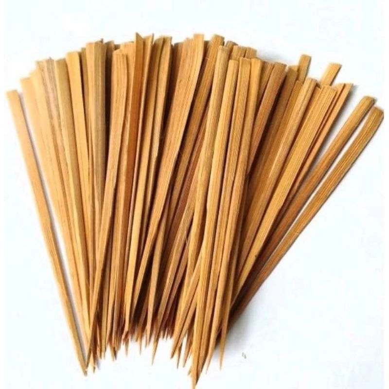 Jual TUSUKAN SATE KAMBING TUSUKAN GEPENG 20 CM ISI 100/PAC | Shopee ...