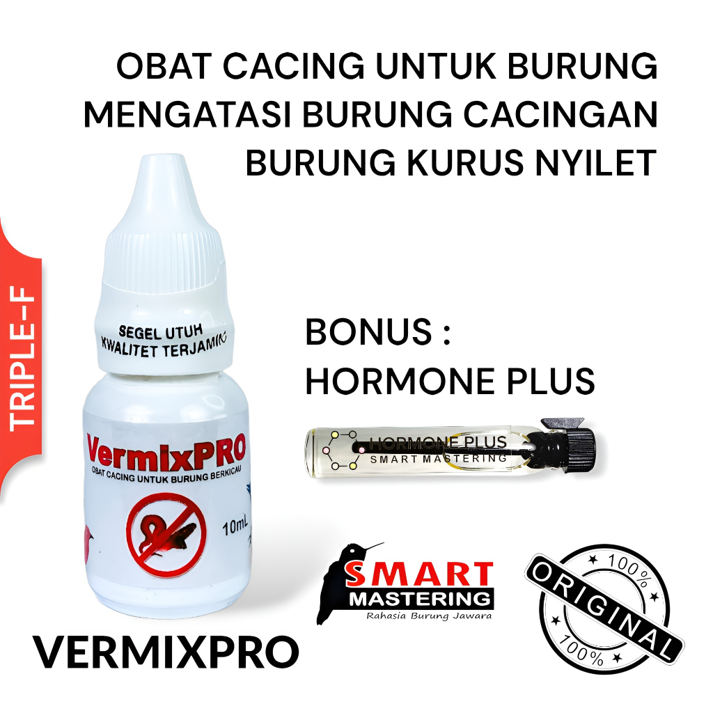 Jual VERMIXPRO Obat Cacing Burung Dosis Tinggi Terbukti Paling Ampuh ...