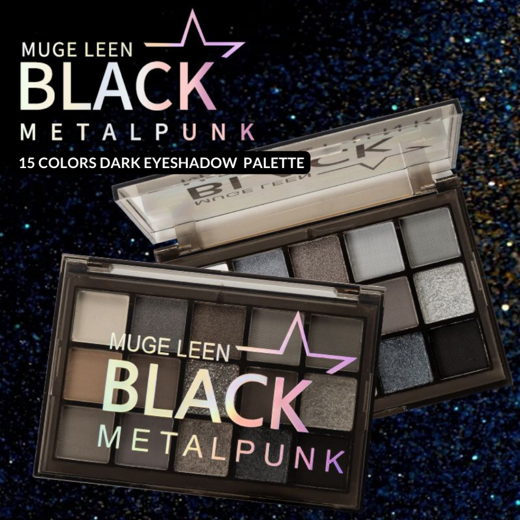 Jual MUGE LEEN Eyeshadow Blackpink Rainbow Palette 15 Warna Matte Pearly Eyeshadow 15 Gr ...
