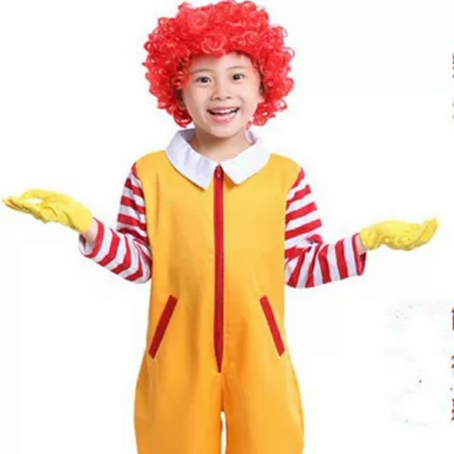 Jual MacDonald Clown Costume Badut McD anak Halloween Costume Macdonald ...