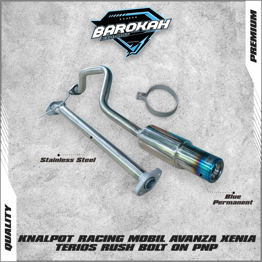 Jual KNALPOT RACING MOBIL AVANZA XENIA TERIOS RUSH BOLT ON PNP | Shopee ...