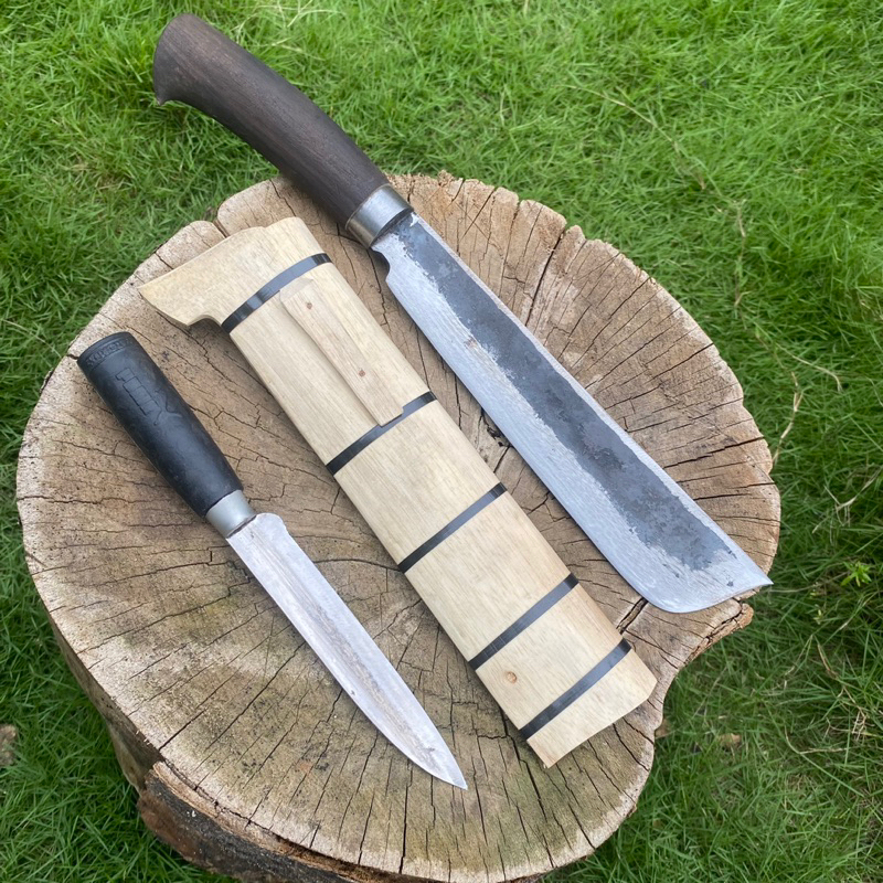 Jual bedog tebang bambu cacah tulang daging super kuat bonus pisau ...