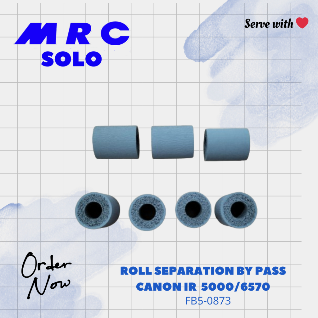 Jual ROLLER SEPARATION BY PASS / PENARIK KERTAS CANON IR5000/6000/6570 ...