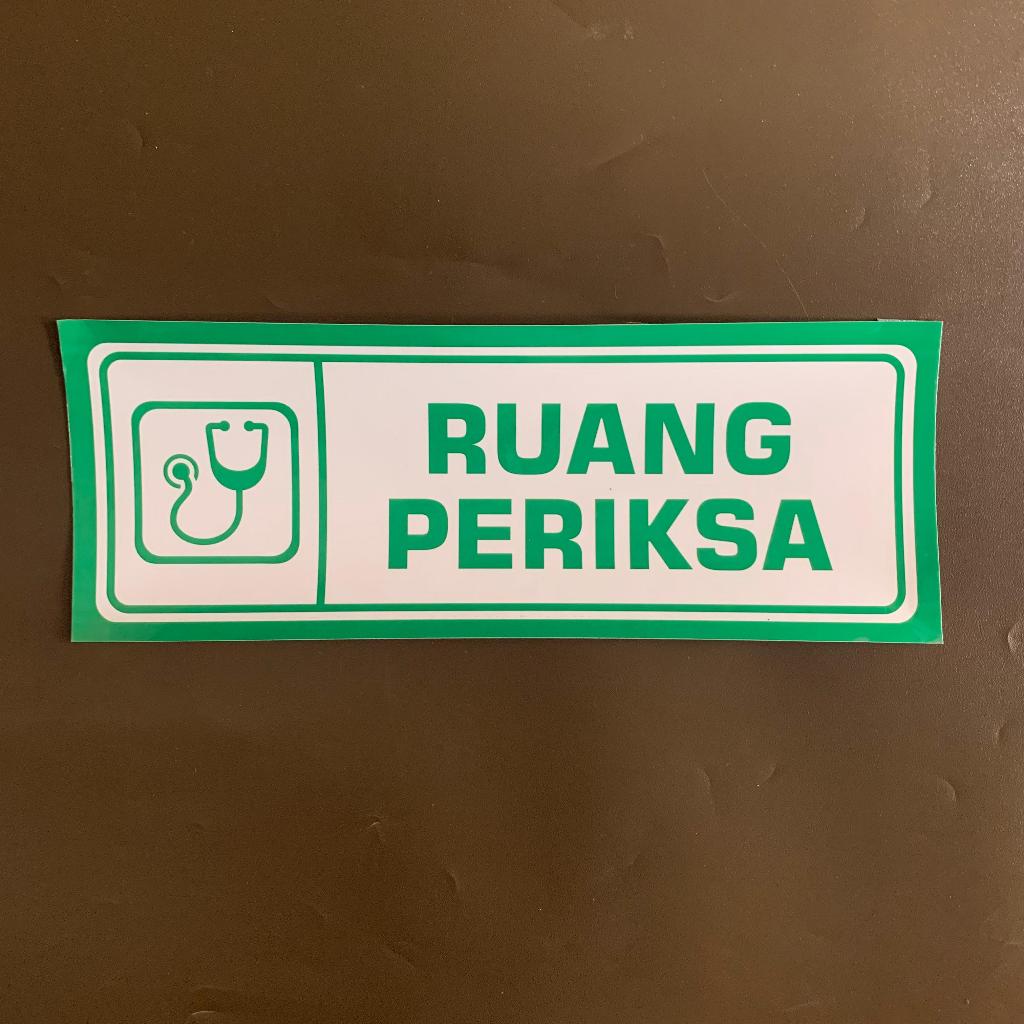 Jual Stiker Ruang Periksa | Stiker Puskesmas | Sticker ruang periksa | Stiker Apotik Puskesmas ...