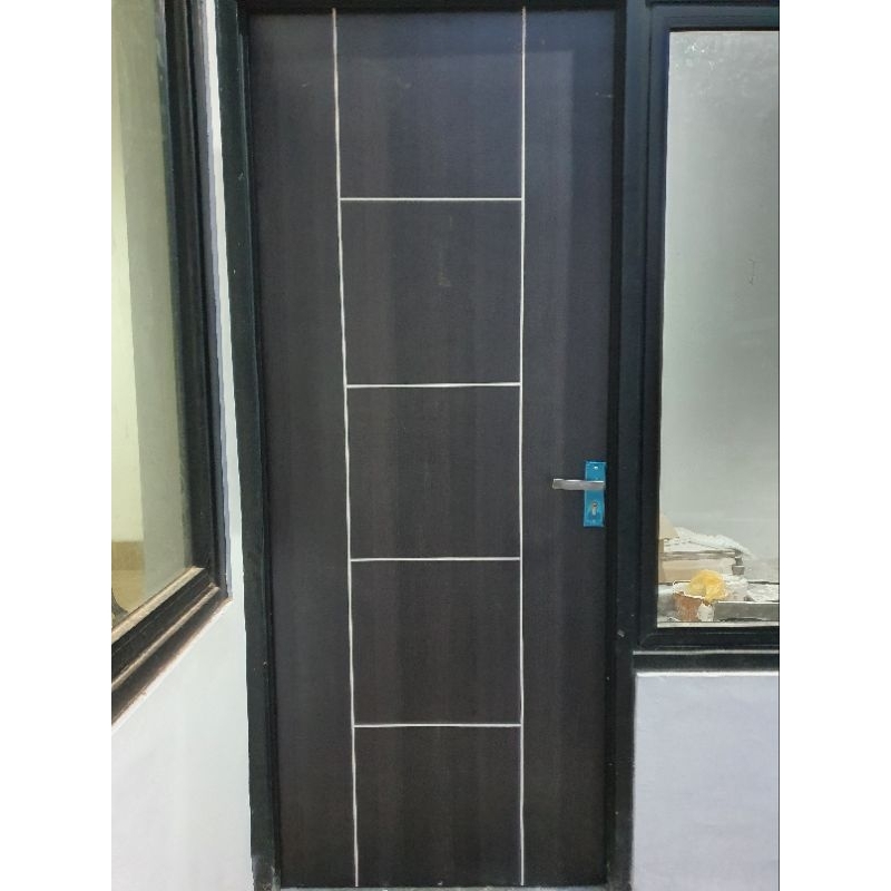 Jual SATU SET PINTU RUMAH + KUSEN ALUMUNIUM | Shopee Indonesia