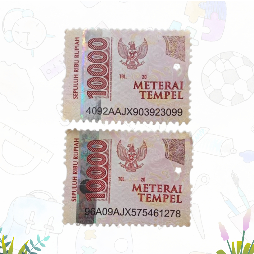 Jual MATERAI 10000/ ORIGINAL MATERAI (PCS) | Shopee Indonesia