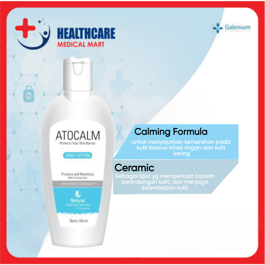 Jual Atocalm Daily Lotion 100ml ( Untuk kulit kering - iritasi ...