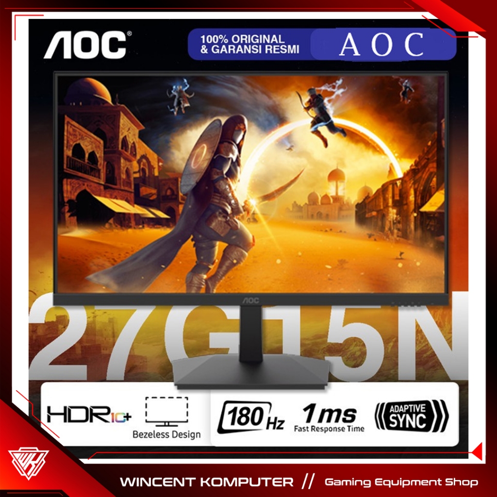 Jual Monitor AOC LED 27G15N - Full HD 27" Inch | Shopee Indonesia