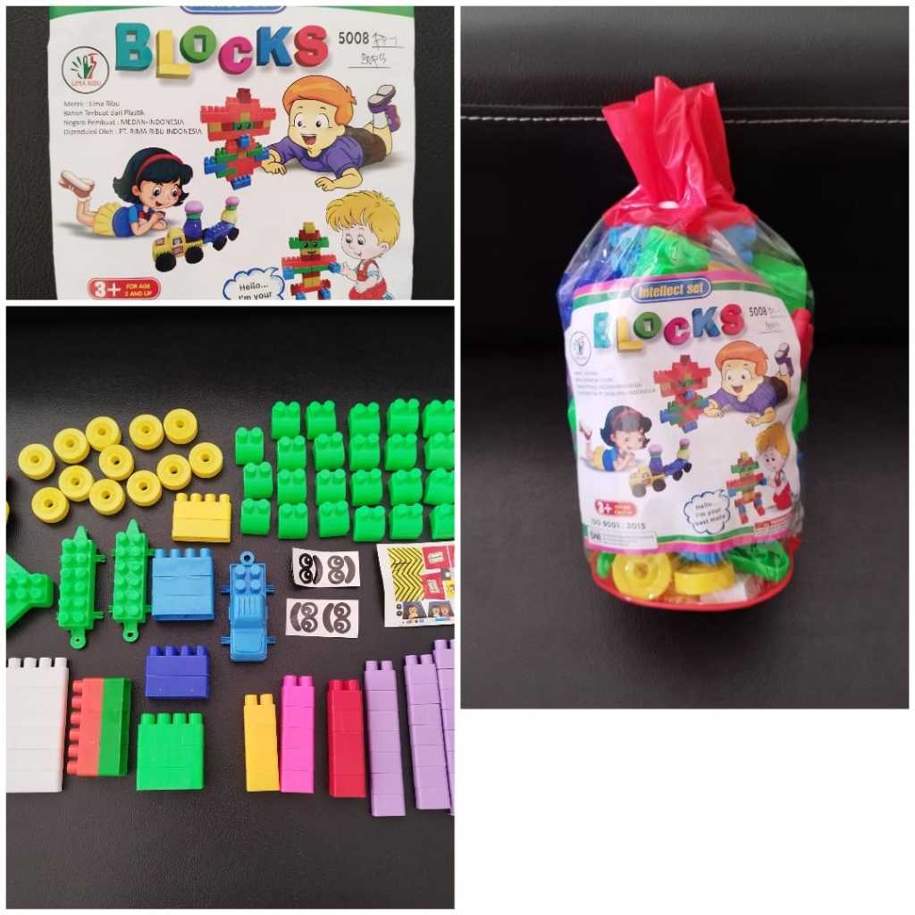 Jual Mainan Edukasi Balok Susun Block Isi 90 Pcs | Shopee Indonesia