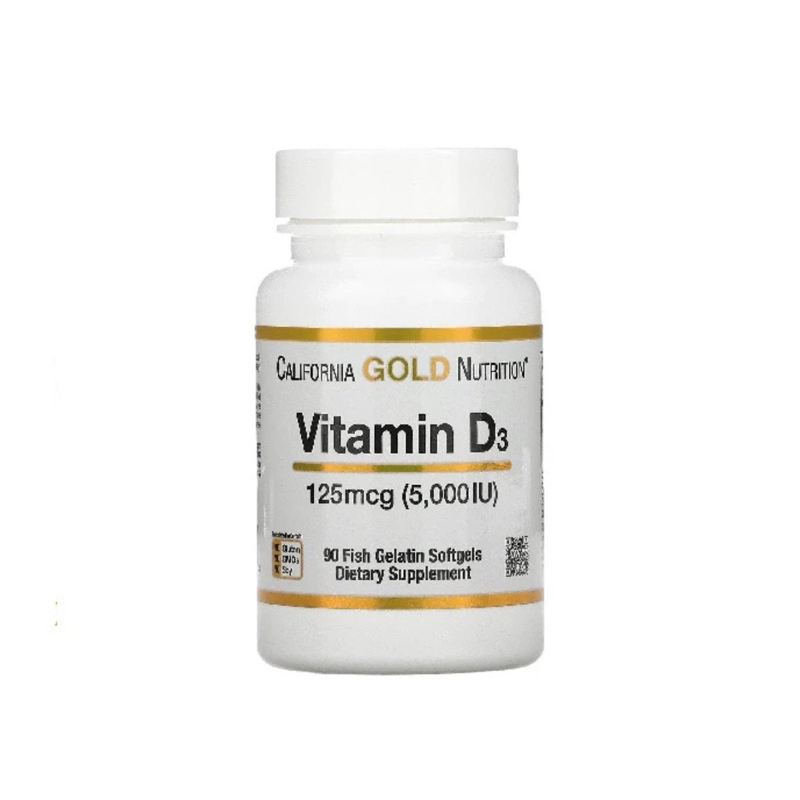 Jual CALIFORNIA GOLD NUTRITION VITAMIN D3 5000 IU ISI 90 SOFTGELS ...