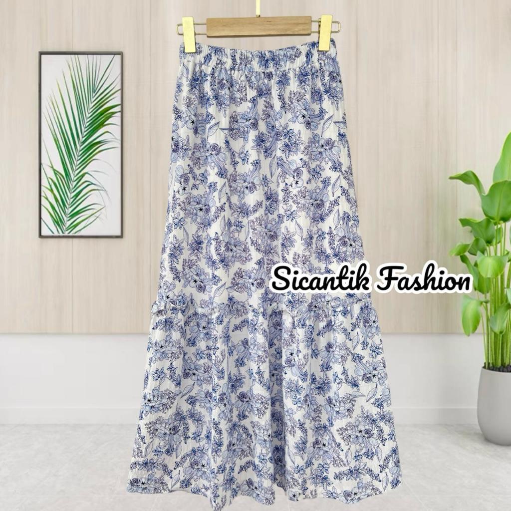 Jual Rok Wanita Style Korea Bahan Cotton Crinkle // Rok Tutu // Rok ...