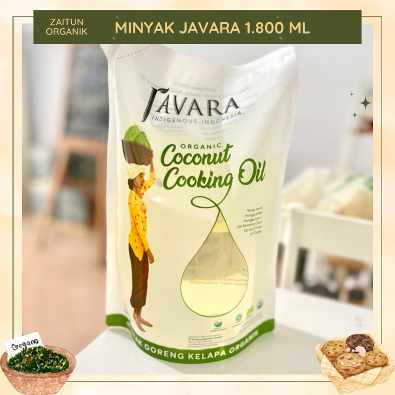 Jual Minyak kelapa organik Javara Coconut Cooking Oil Organik Non Aroma (250 ml, 900 ml, 1800 ml ...