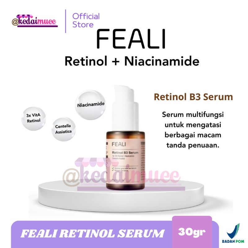 Jual FEALI Retinol B3 Serum - Serum Anti Aging Untuk Mencerahkan Kulit ...