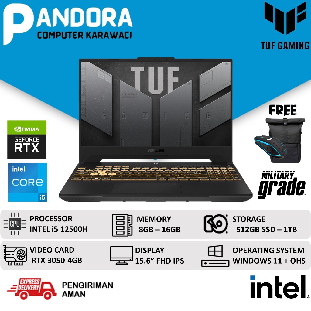 Jual ASUS TUF GAMING F15 FX507ZC4 i5 12500H RTX3050 512GB SSD FHD IPS ...