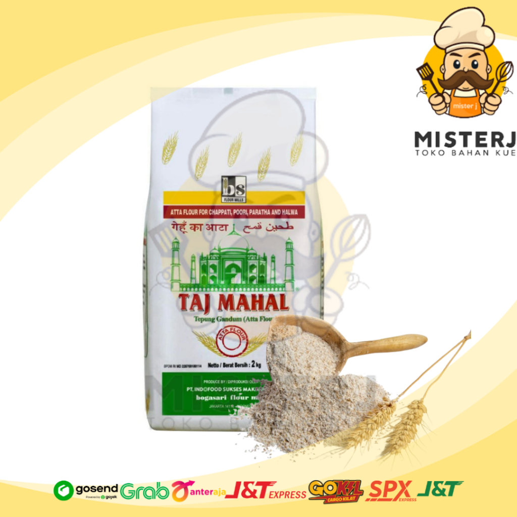 Jual Tepung Gandum Taj Mahal Bogasari | Tepung Gandum 2kg exp 12-2025 ...