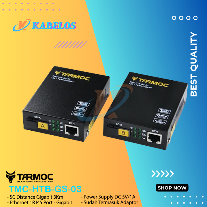 Jual Tarmoc TMC-HTB-GS-03 |Netlink GS03 1FO 1Lan Gigabit|Media Converter | Shopee Indonesia