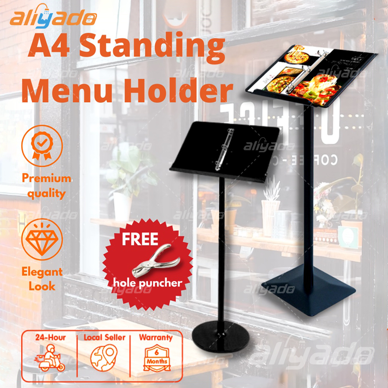 Jual ⭐Ready Stock⭐Stand Menu A4 Holder Stand Tempat Menu Display Stand ...