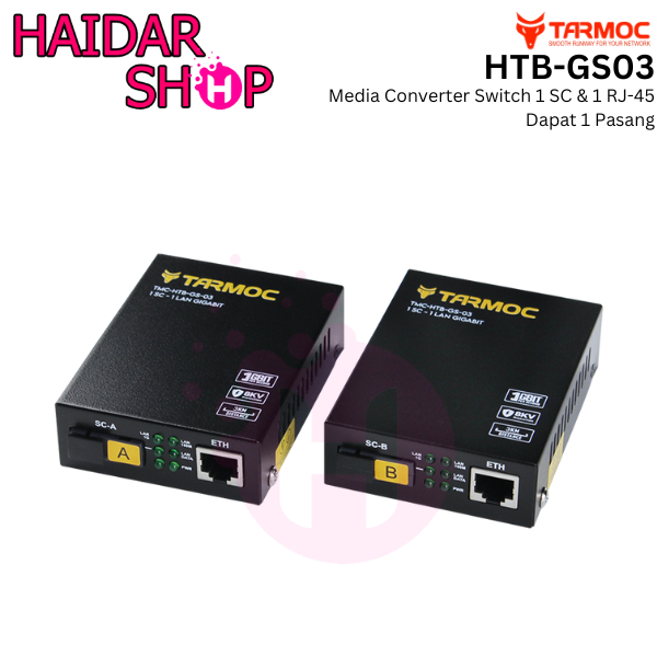 Jual Tarmoc HTB GS03 HTB-GS03 Gigabit Single mode Media Converter | Shopee Indonesia