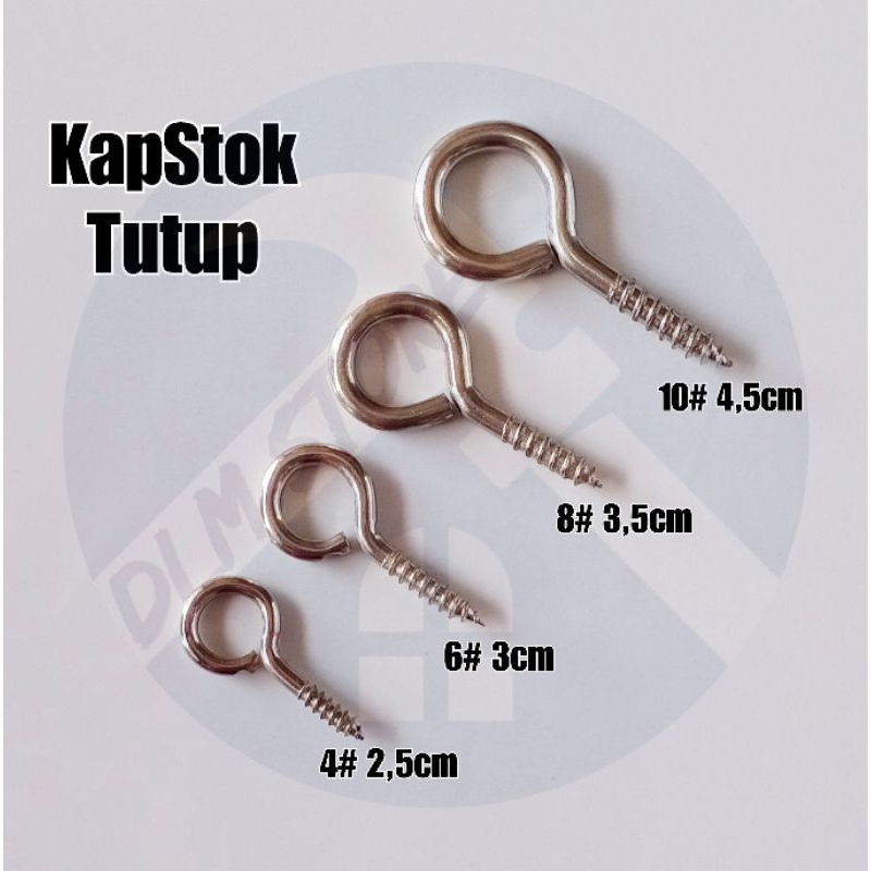 Jual Screw Hook Sekrup Ring Tutup 2,5cm l 3cm l 3,5cm l 4,5cm l Skrup ...