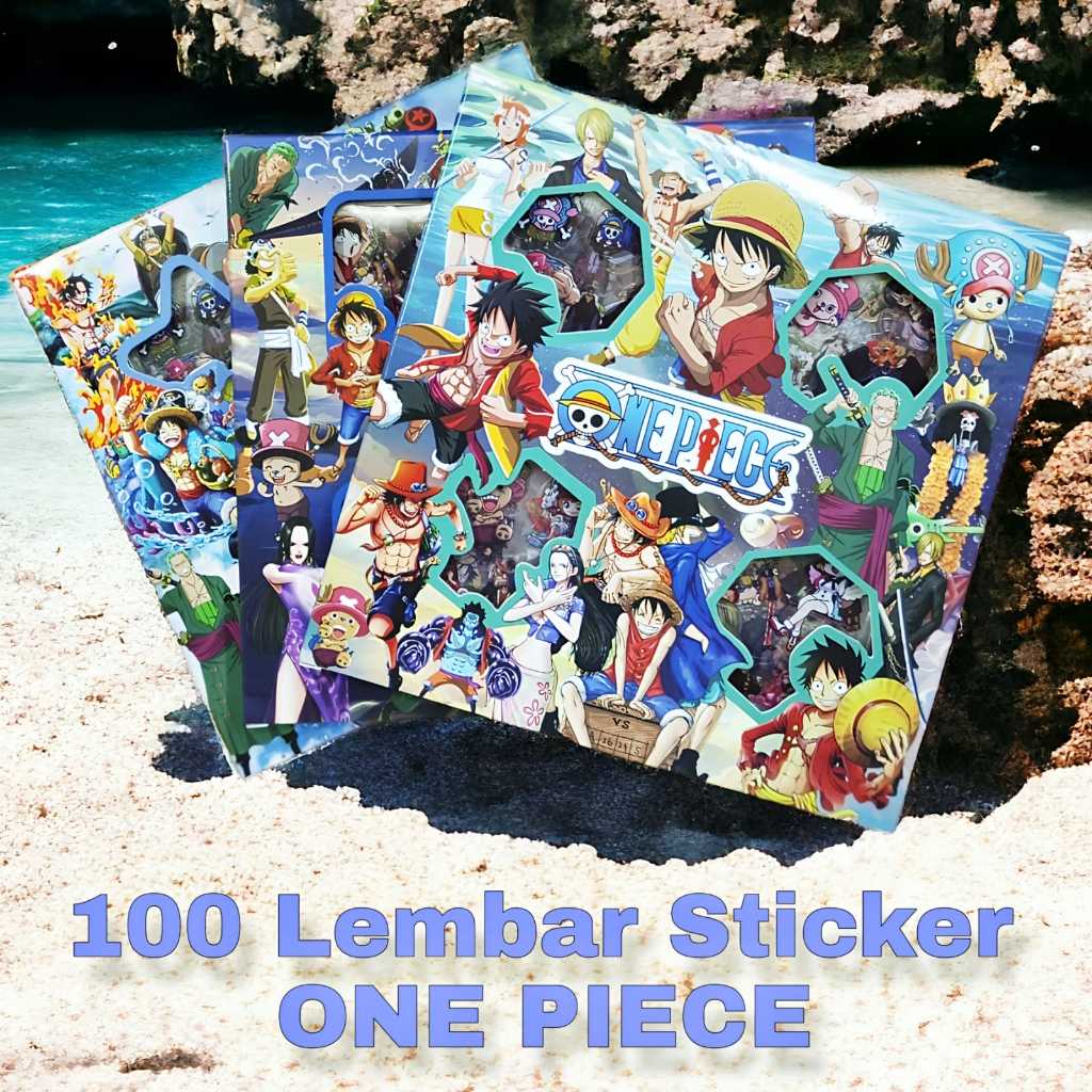 Jual Sticker isi 100 LEMBAR ONEPIECE / KUROMI / CINNAMON / SANRIO ...