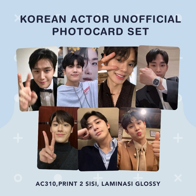Jual Photocard Actor Korea ByeonWooSeok/SeonHo/HaeIn/WooShik/SeoJoon ...