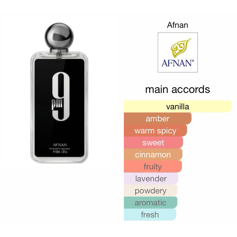 Jual Parfum Afnan 9 PM for men EDP 100 ml | Shopee Indonesia