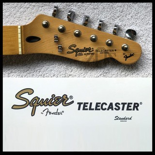 Jual Decal Stiker Sticker Headstock Gitar Guitar Squier Fender ...