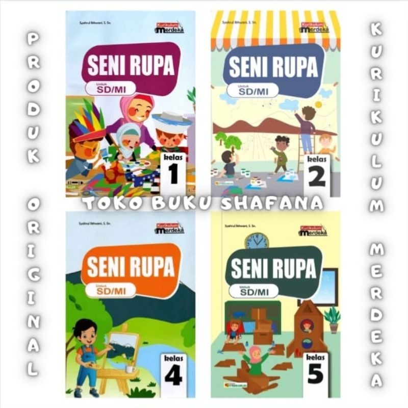 Jual Buku Seni Rupa Kelas 1 2 4 5 SD Kurikulum Merdeka KM Wahana Karya Jaya ORI | Shopee Indonesia